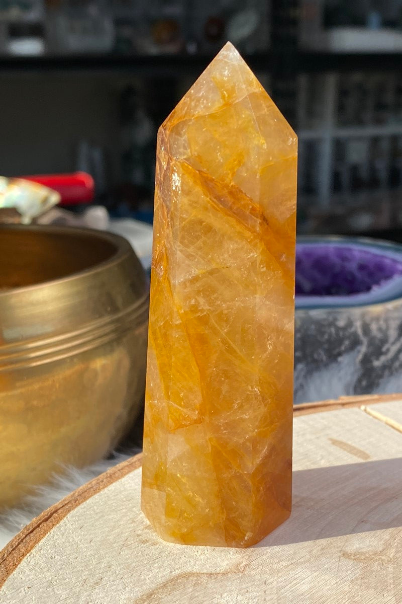 Golden Healer Tower | Kylee's Crystals
