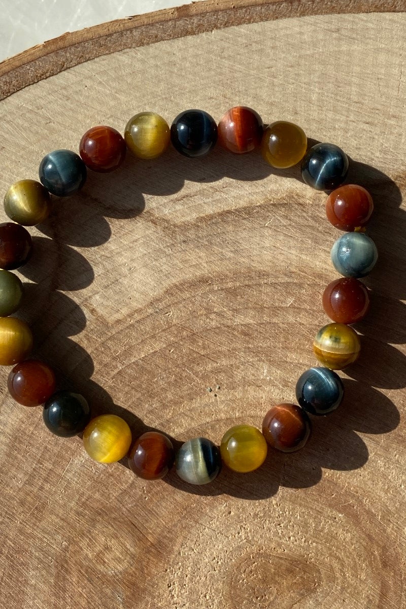 Multi-Color Tiger Eye Bracelet | Kylee's Crystals